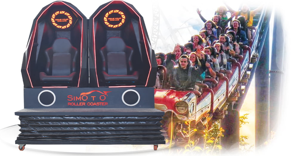 Simoto Virtual Reality Roller coaster motion simulator